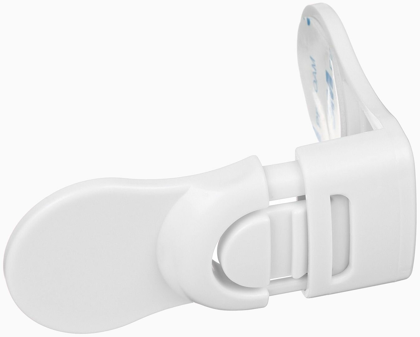 Блокираторы дверей от детей боковые, набор из 4 шт, замок-фиксатор для шкафов, выдвижных ящиков и дверцы холодильника, пластиковый ограничитель на мебель для безопасности малышей, без сверления, белый