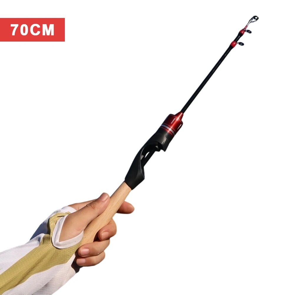 Зимняя удочка Fap 70/90 см для ловли креветок Wood red 70cm
