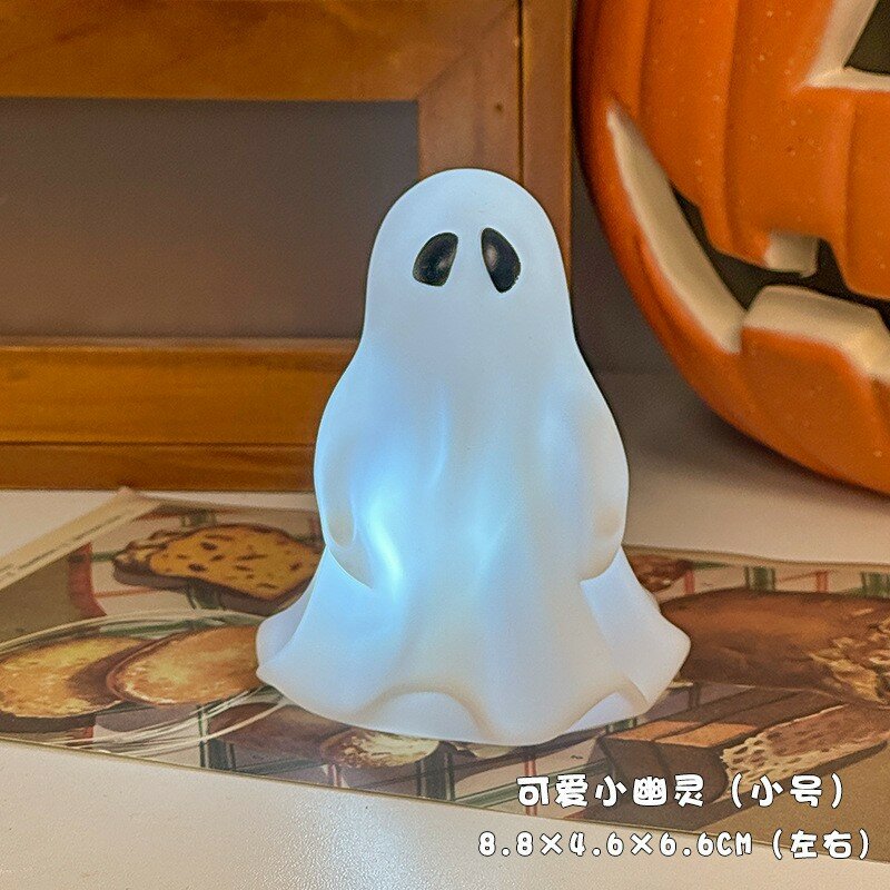 Ручной фонарь в форме тыквы на Хэллоуин, светодиодный электронный светильник-свеча, реквизит для украшения вечеринки, украшение с рассеянным светом