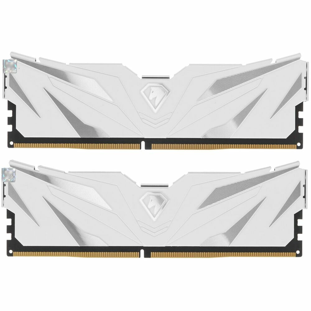 Модуль памяти DIMM 16Gb DDR4 PC25600 3200MHz Netac Shadow II White (NTSWD4P32SP-16W)