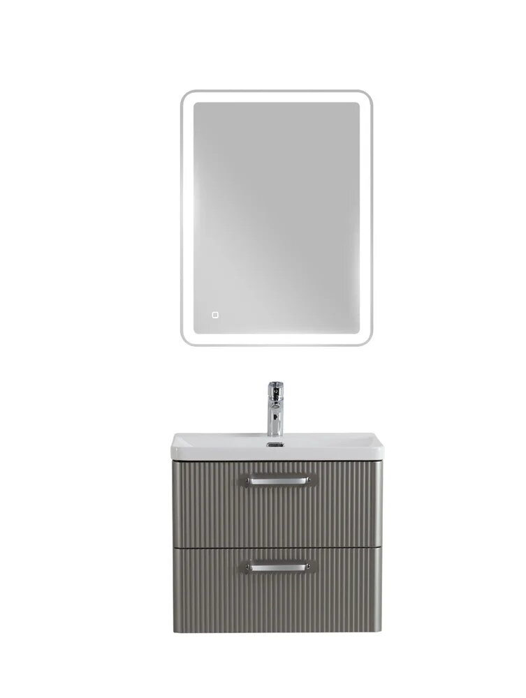 Мебель для ванной комнаты BelBagno Due 60 ручки хром полированный, сатин