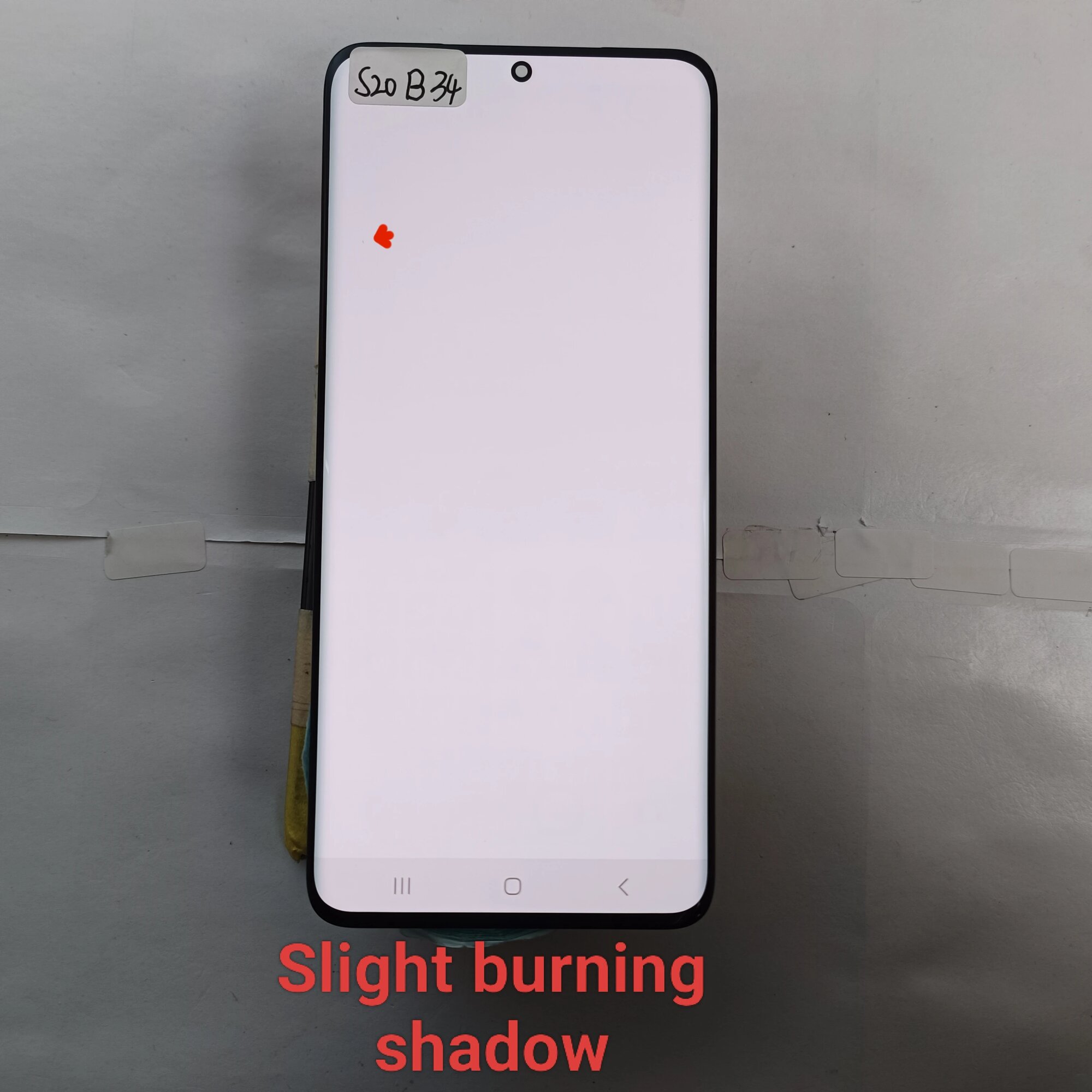 Экран серии Slight Burn Shadow подходит для Samsung Galaxy S20 SM-G980 G981 G981F G981D B34 No frame