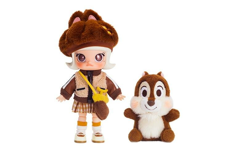 Куклы шарнирные унисекс POP MART Коллекция Chip 'N Dale MOLLY, 9см/14см, brown