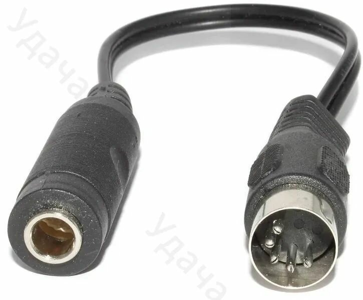 Переходник (адаптер) DIN 5 pin 5/180 "папа" - Jack 6.35 мм 1/4" "мама", стерео