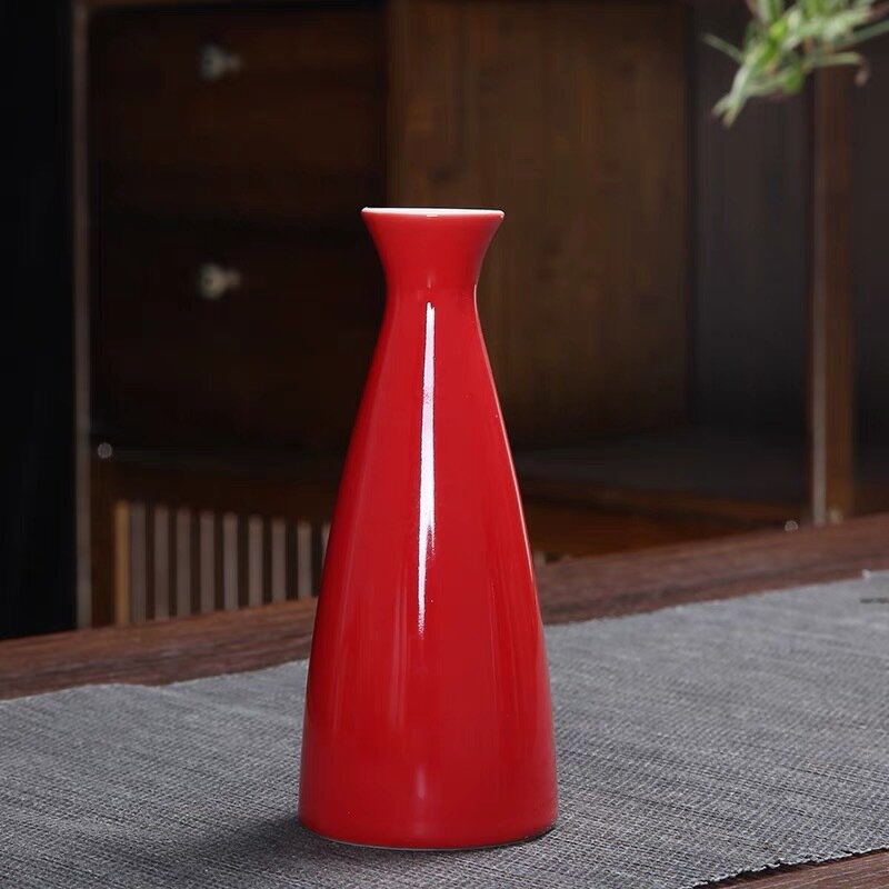 Керамический маленький винный кувшин для дома в ретро-стиле, винный диспенсер в старинном стиле, 0.1kg прозрачный винный набор с круглым горлышком, набор бокалов для белого вина, винная бутылка.