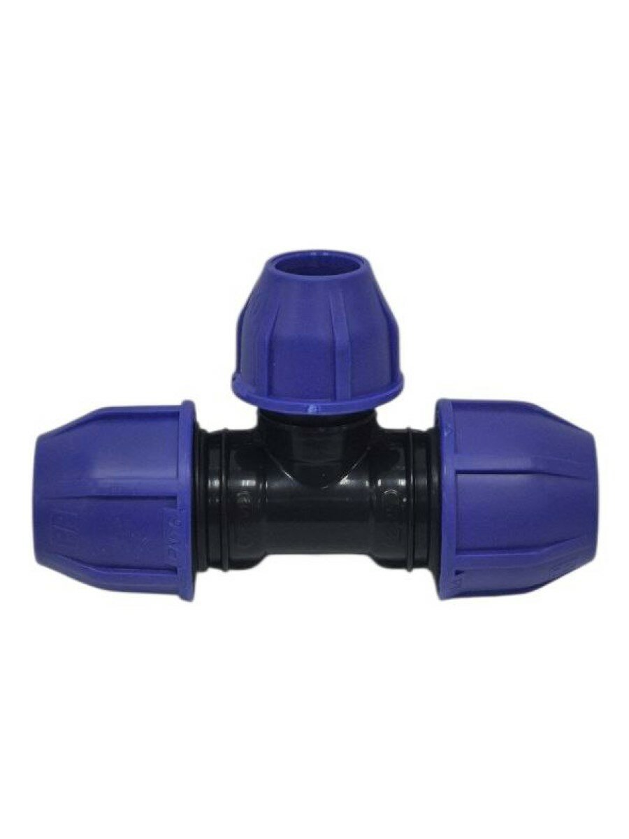 Тройник компрессионный переходной для труб ПНД, 25х20х25 PN16 (11594 (RTP))