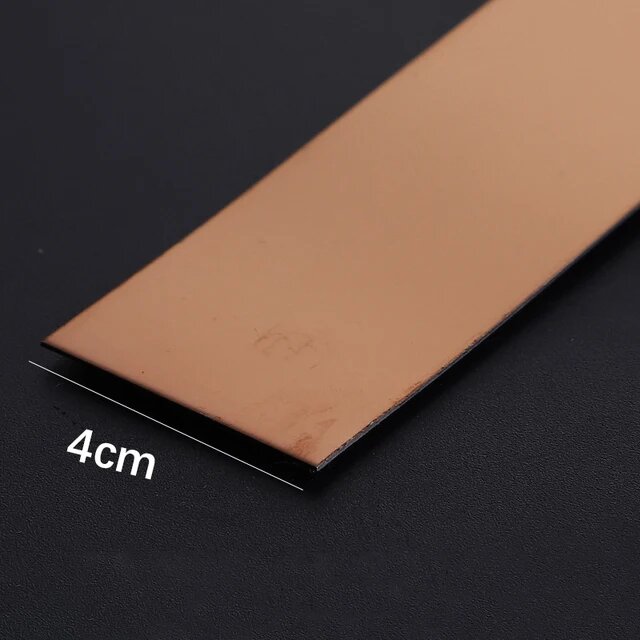 Зеркальная лента rose gold 4cm