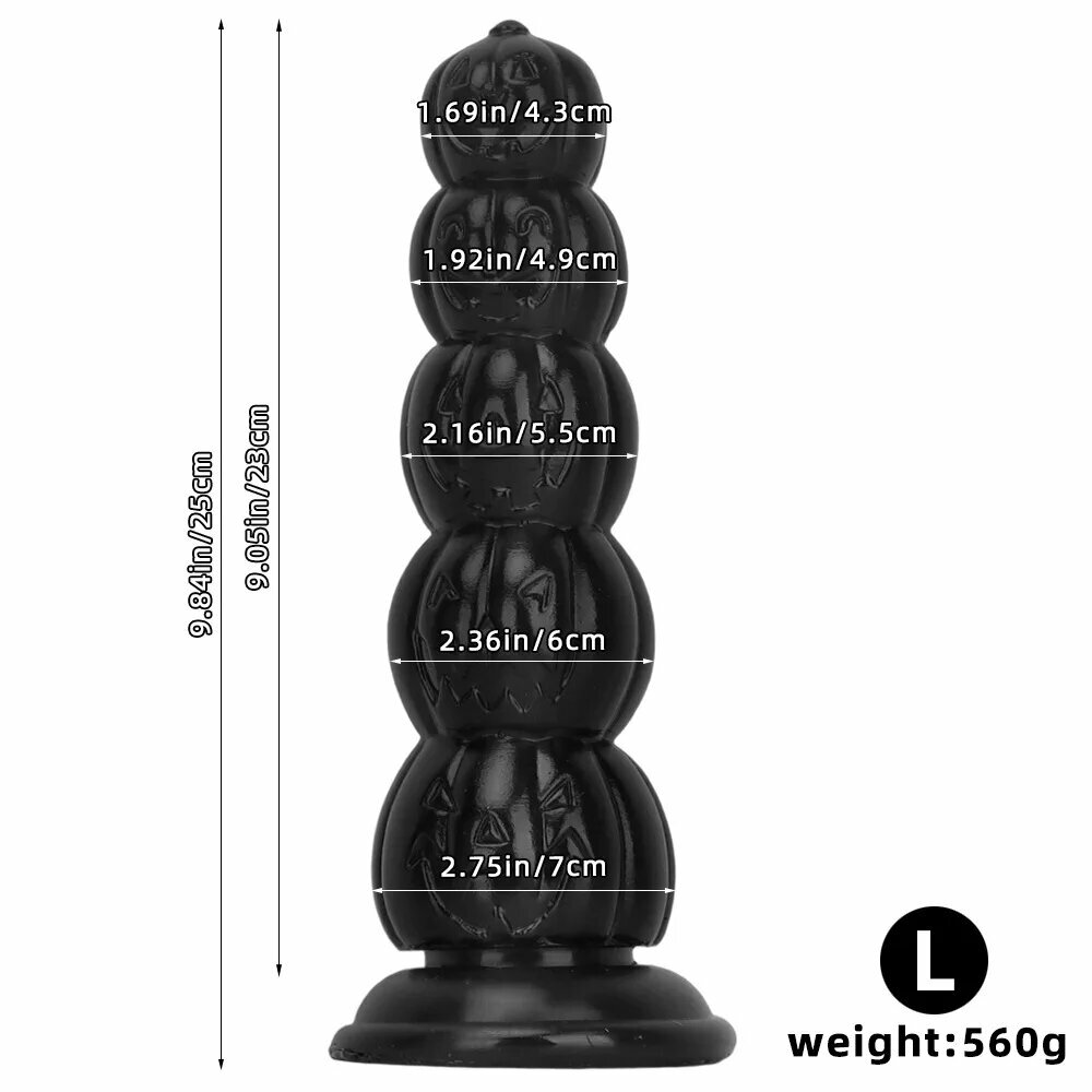 Огромный фэнтезийный монстр-дилдо, реалистичные толстые анальные фаллоимитаторы, анальные Black(L)