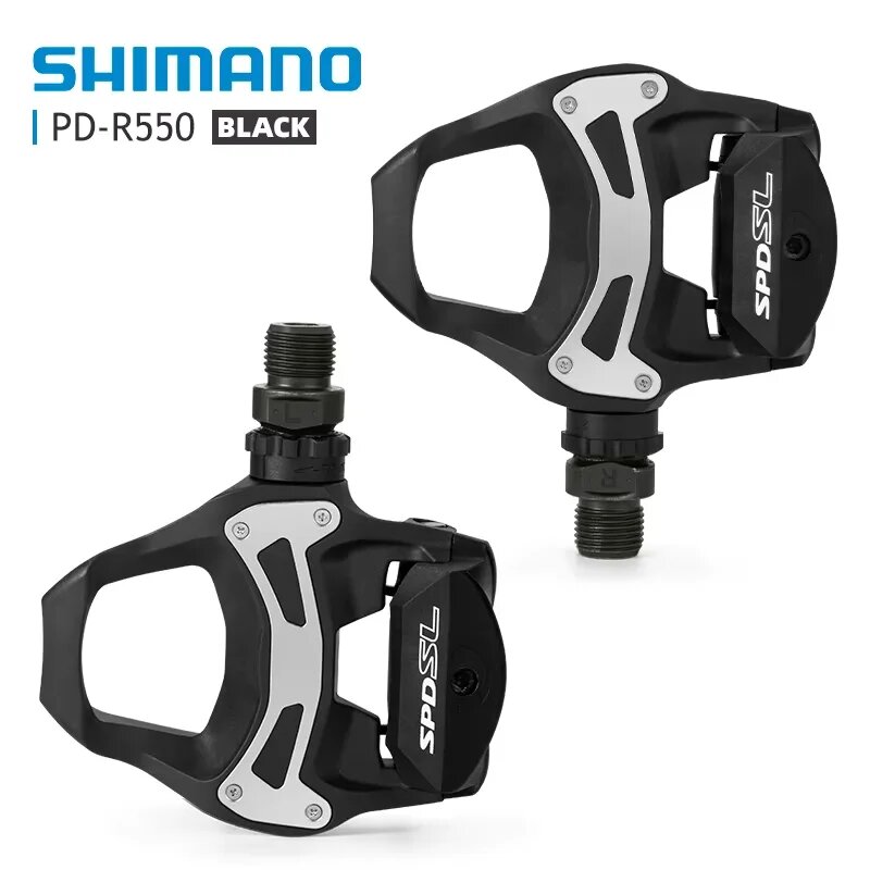 Педали Shimano PD-RS500 черные алюминиевые Черный, EPDR550L