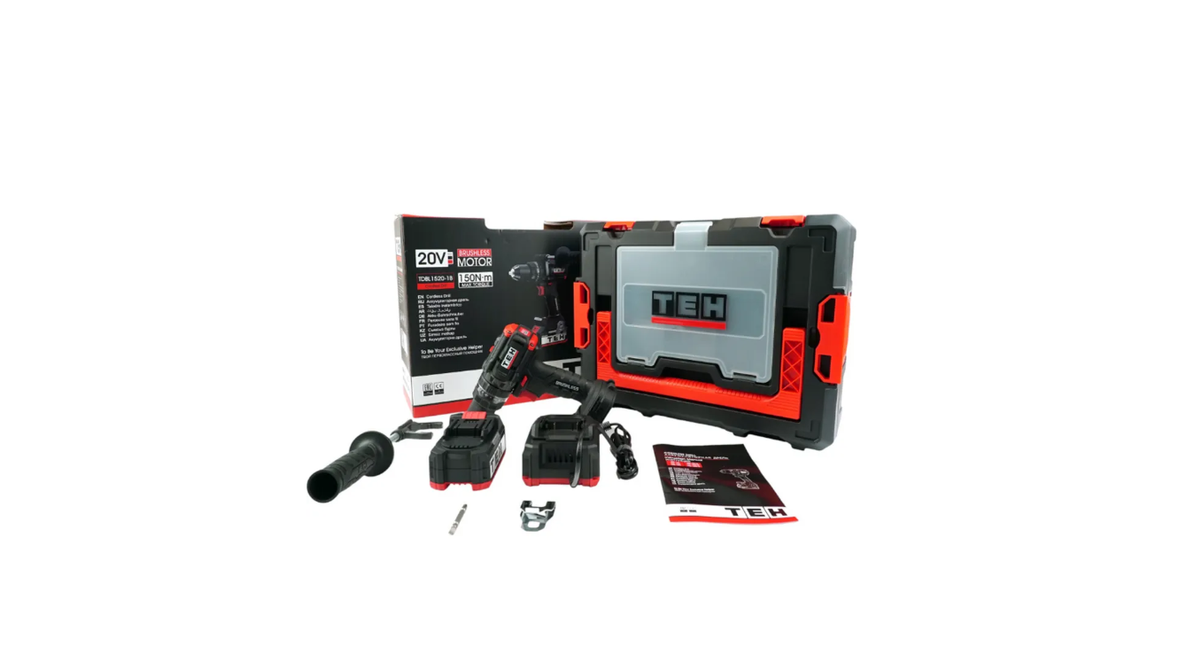 Дрель TEH TDBL1520-1B