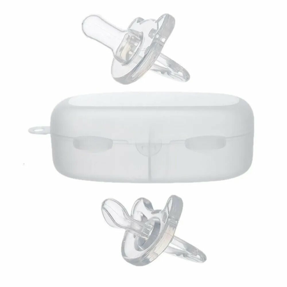 Детские соски-пустышки для отучения от груди (0-18 месяцев), прозрачный