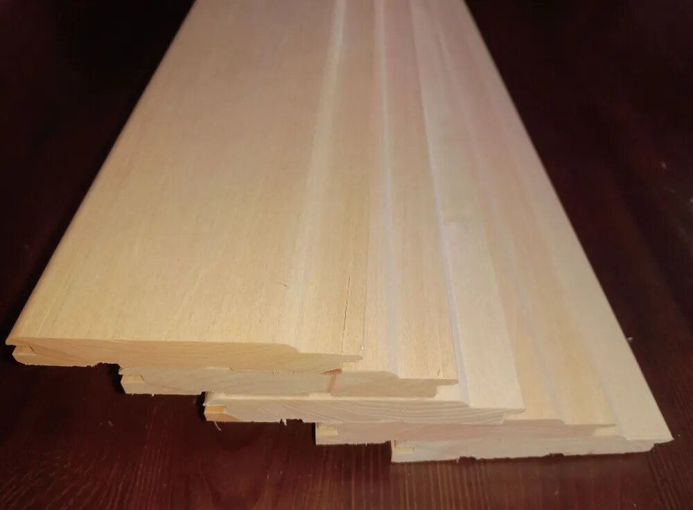 Вагонка липовая безсучковая (экстра) 1800 мм.