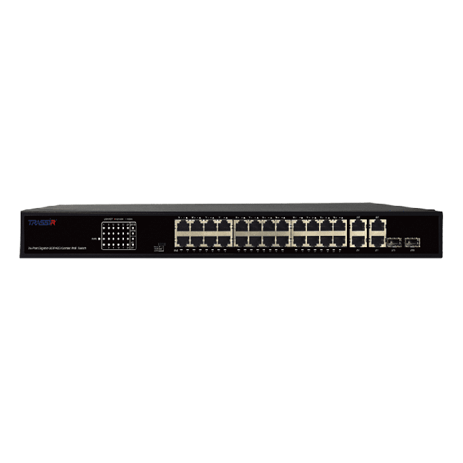 Коммутатор TRASSIR TR-NS14282С-370-24POE