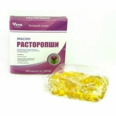 Биологически активная добавка Фармгрупп масло расторопши, 100 капсул по 350 мг