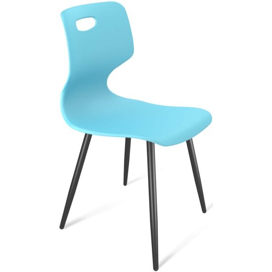 Стул Sheffilton SHT-ST58/S95-1 A5-7 голубой/черный муар