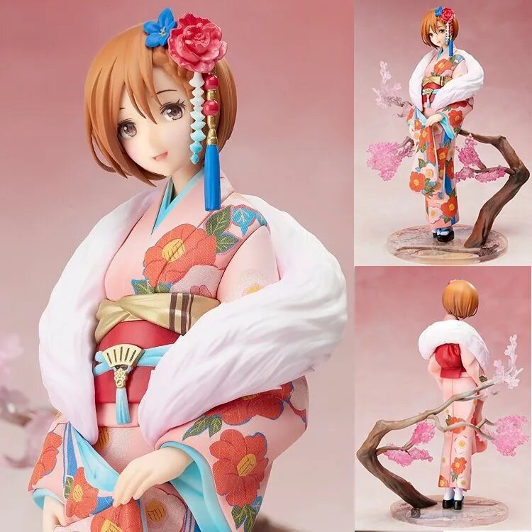 Коллекционная фигурка VOCALOID Meiko в кимоно с сакурой, на подставке, 28 см — фото 1