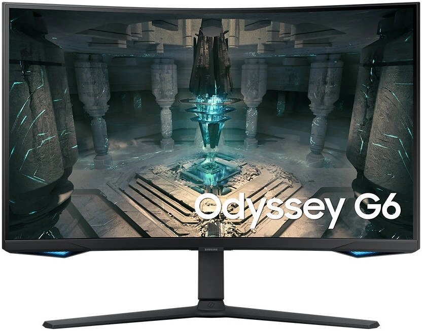 Монитор Samsung 31.5" Odyssey G6 S32BG650EMXUE черный VA LED 16:9 HDMI полуматовая HAS Piv 2500:1 350cd 178гр/178гр 2560x1440 240Hz FreeSync Premium Pro DP WQ USB 7.4кг