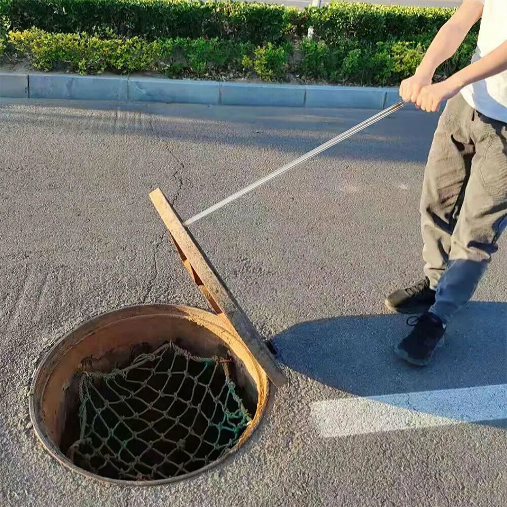 Крюк для люков, из нержавеющей стали, для подъема люков и открывания рулонных дверей, 1 Штука