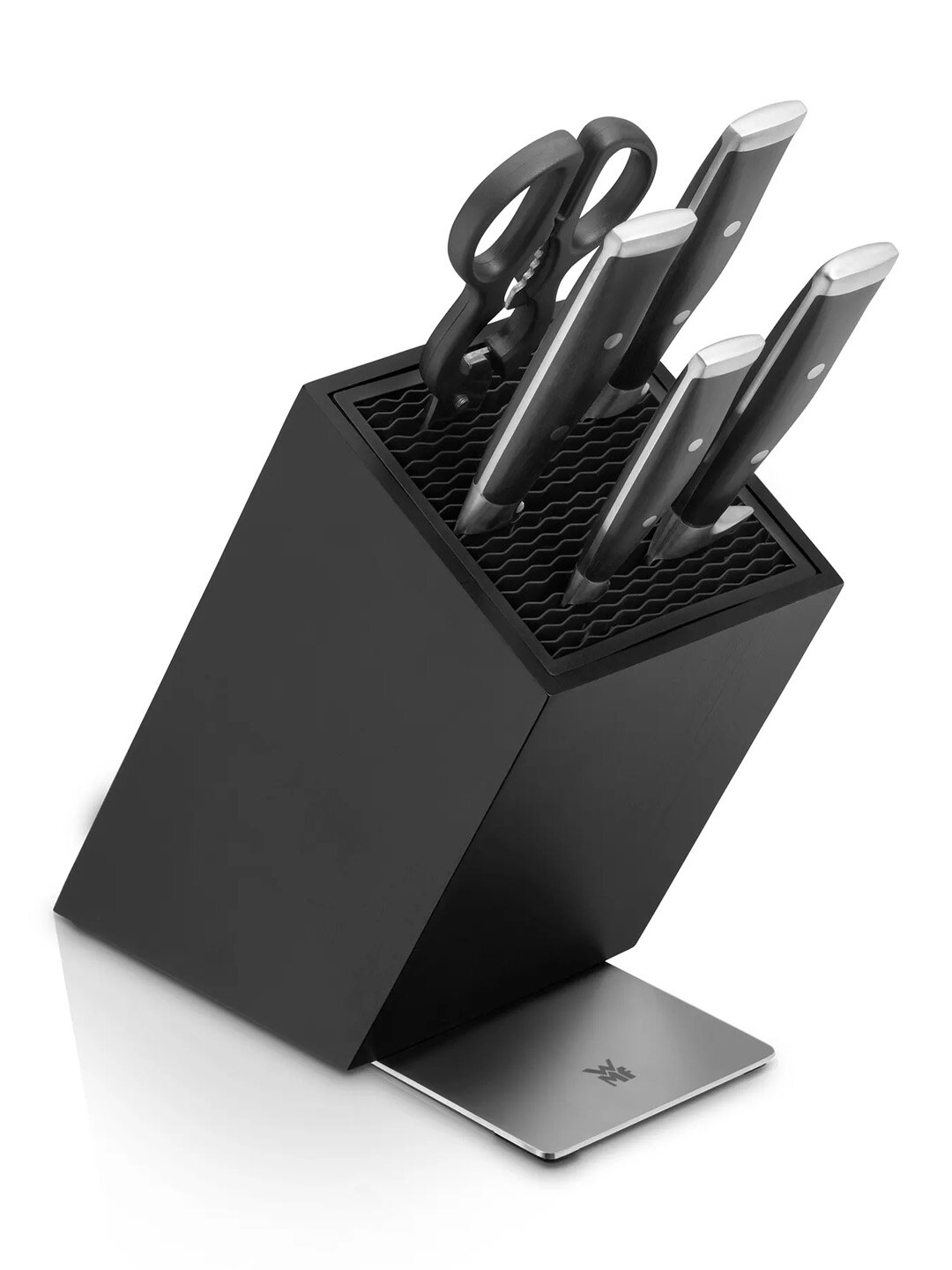 Набор ножей WMF Grand Class FlexTec, 6 предметов с блоком, нержавеющая сталь 18/10