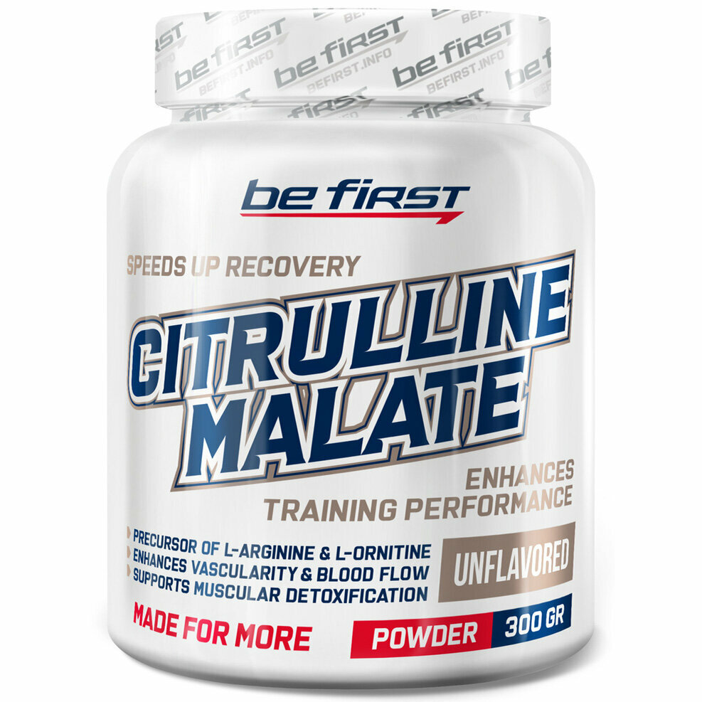 Цитруллин малат Be First Citrulline Malate Powder - 300 грамм, натуральный