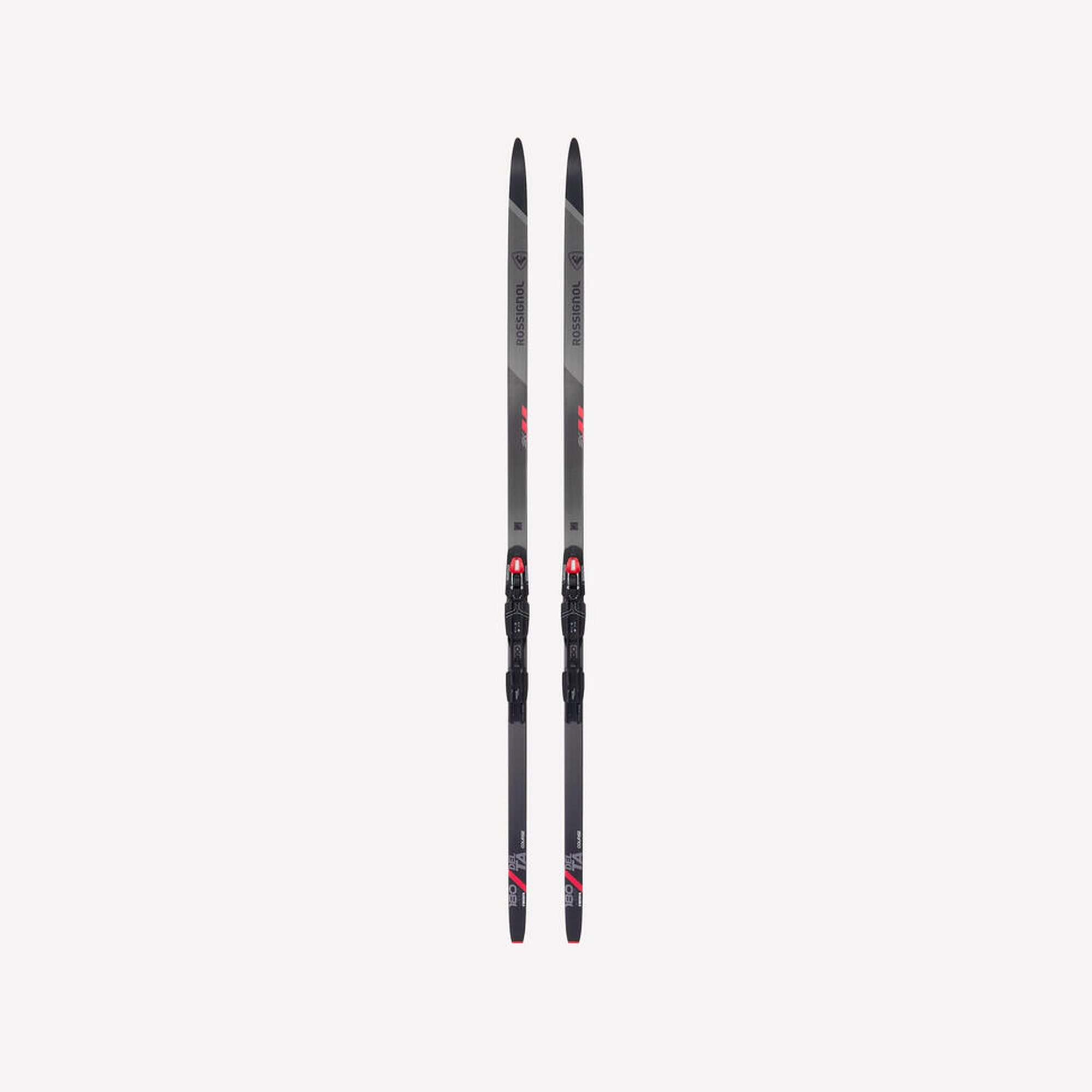 Decathlon Лыжи для беговых лыж Rossignol Delta Course для взрослых, коньковый ход, крепления 186 см