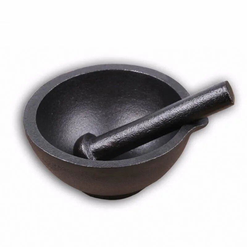 Ступка с пестиком чугунная, 13 см, для специй и трав