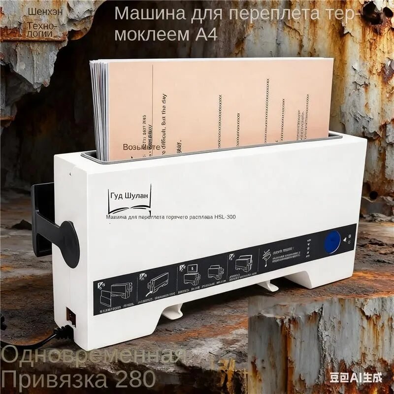 A4 термоплавкий файл переплетная машина для офиса, учебных заведений и дома. Белый цвет