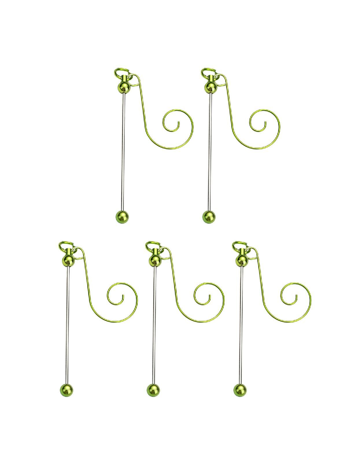 Набор из 5 подвесных крючков для украшения праздничной елки, аксессуары для творчества