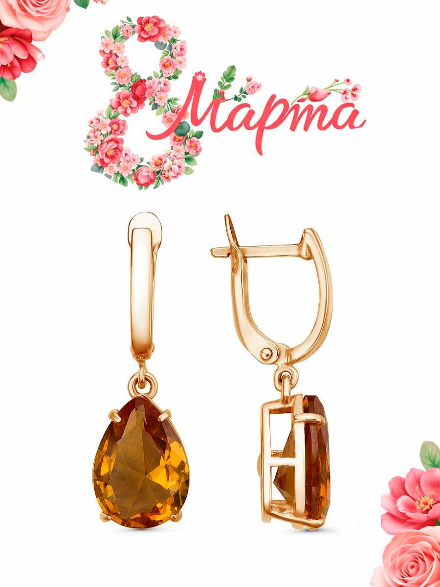 Серьги с подвесками, серебро, 925 проба, султанит синтетический