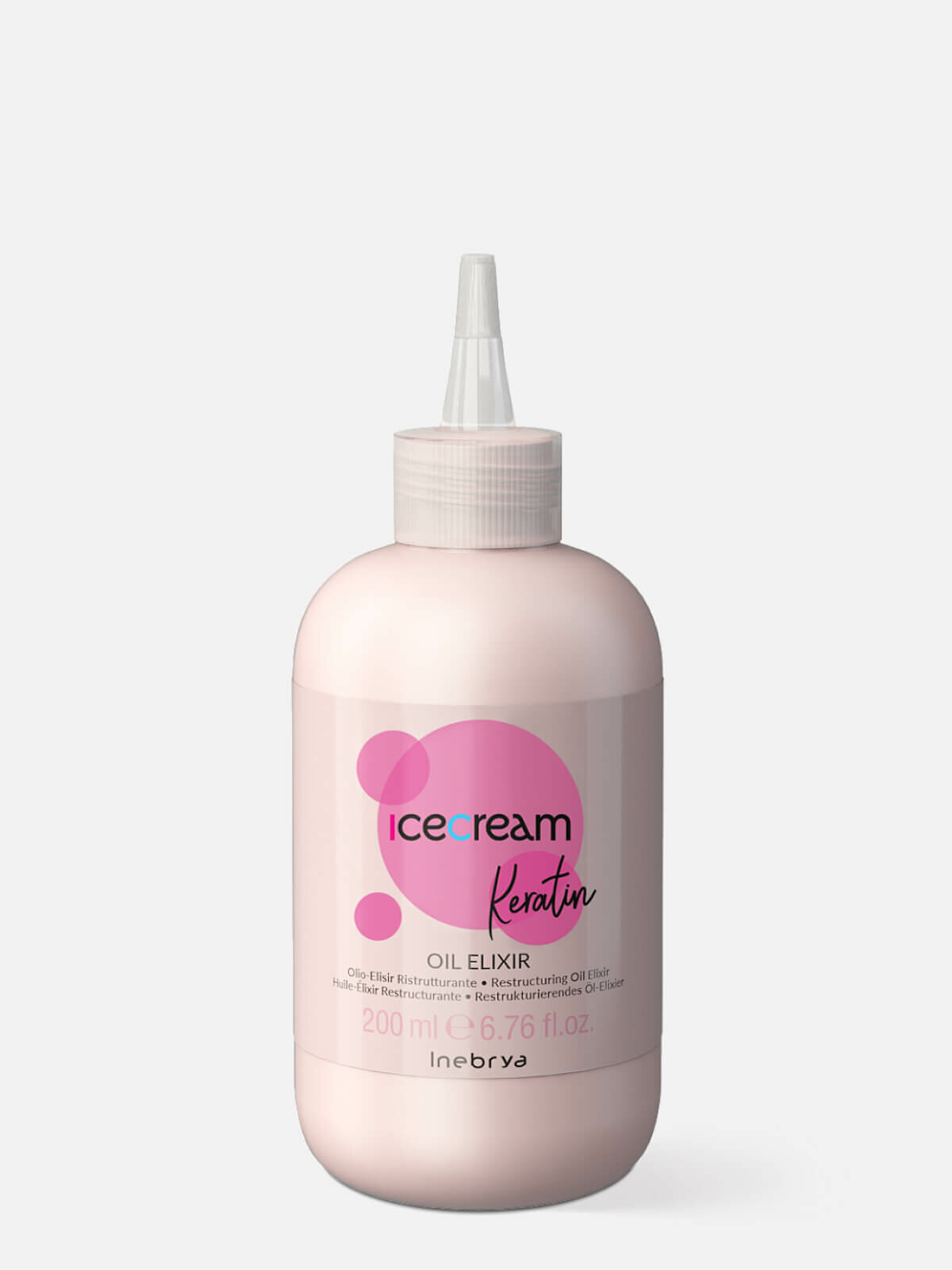 Масло-эликсир для волос с кератином и керамидами Inebrya Keratin Oil Elixir, 200 мл