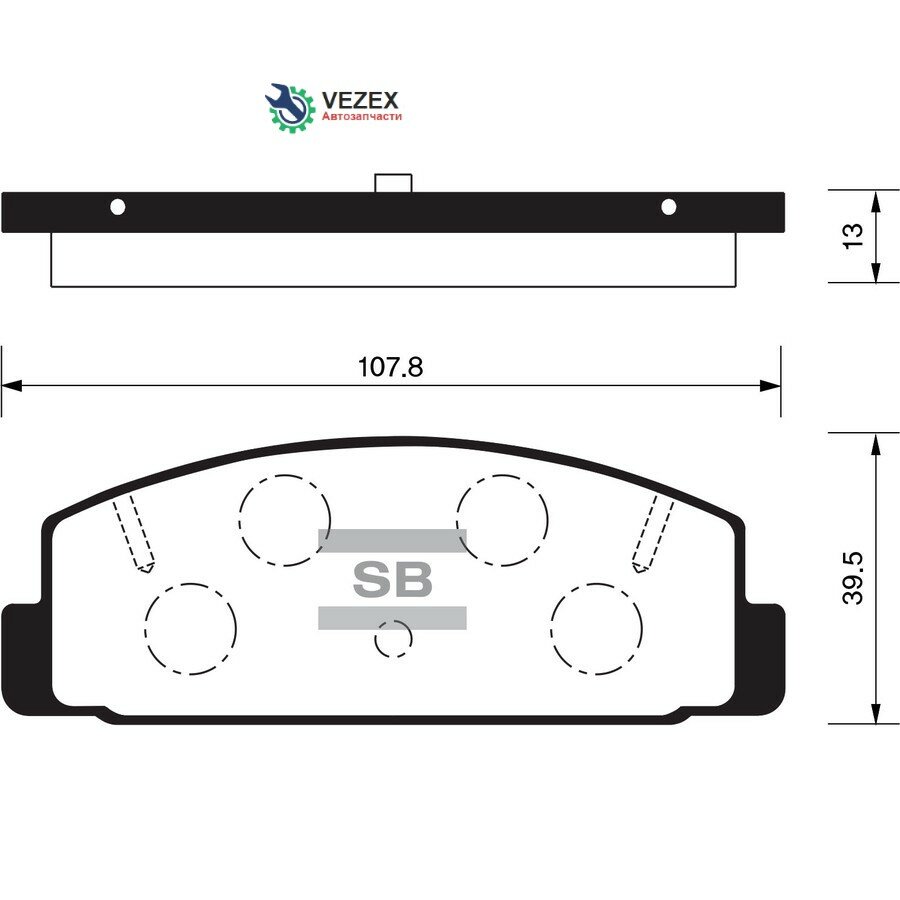 SANGSIN BRAKE SP2028 Колодки тормозные MAZDA RX 7 92/MAZDA 323 1.8 T/626 9194 задние SP2028
