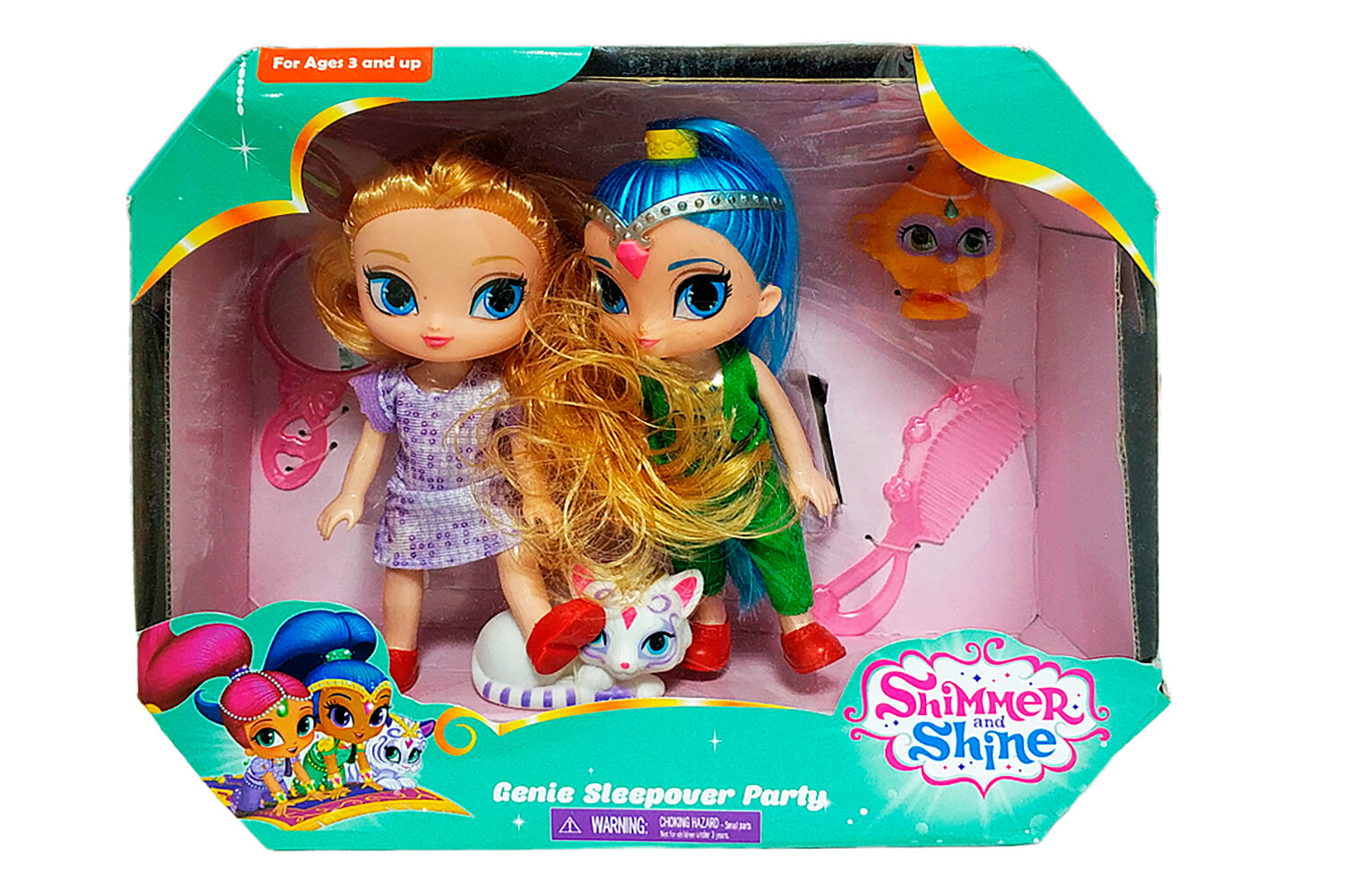 Кукла SHIMMER & SHINE набор 4в1 + зеркало и расческа, в коробке