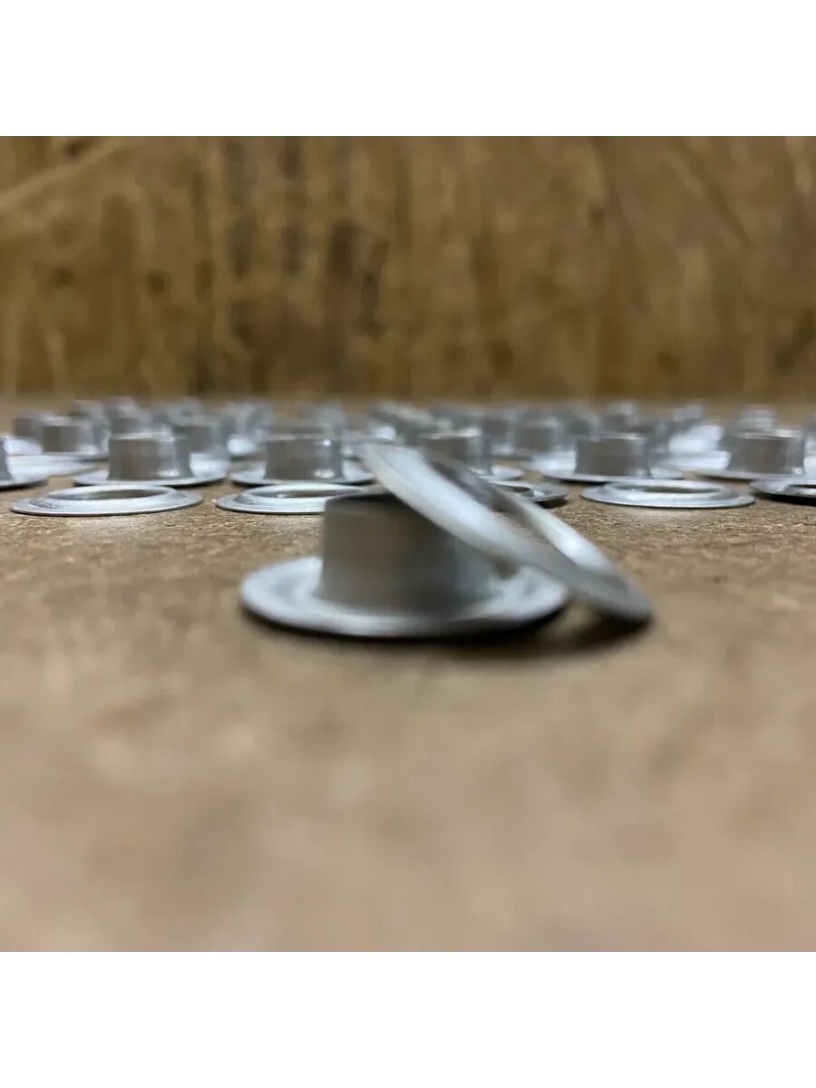 Люверсы оцинкованные (50 шт) 10х20 мм 9203