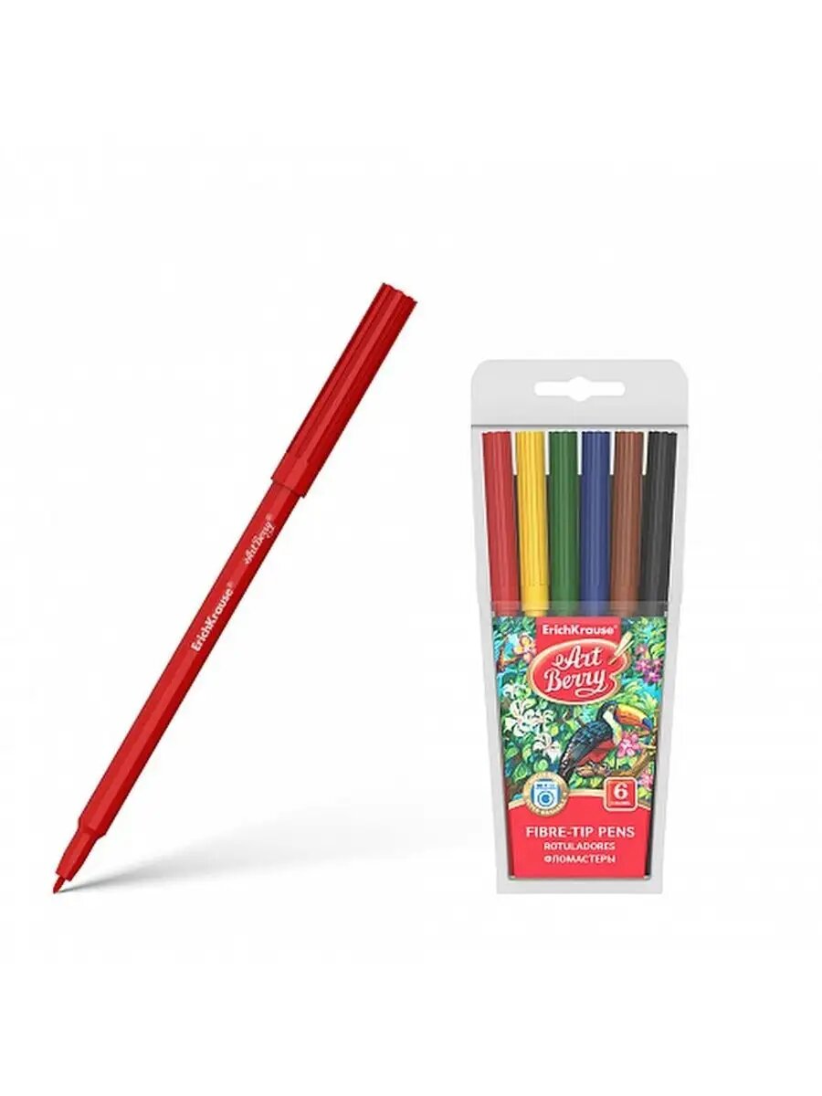 Фломастеры ArtBerry. Super Washable 6 цветов