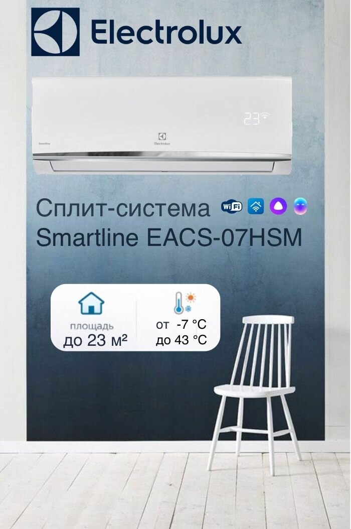 Сплит-система Electrolux Smartline EACS-07HSM/N8_V2 комплект