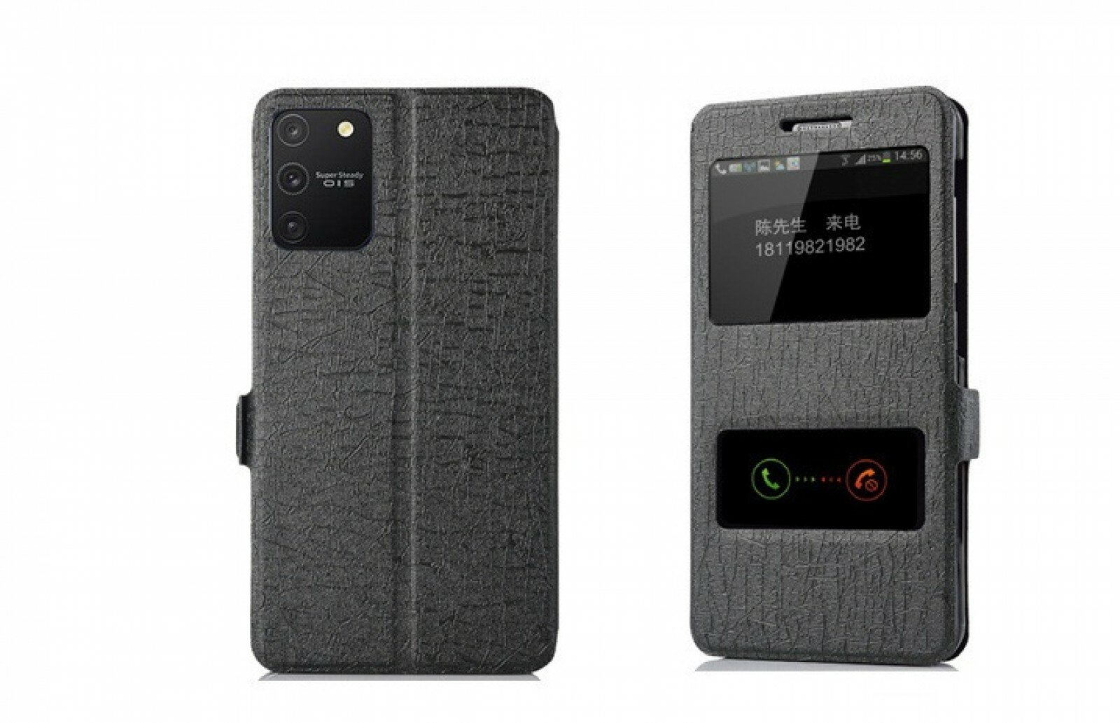 Чехол-книжка MyPads для Samsung Galaxy S10 Lite и Galaxy A91 с окном вызова и свайпом