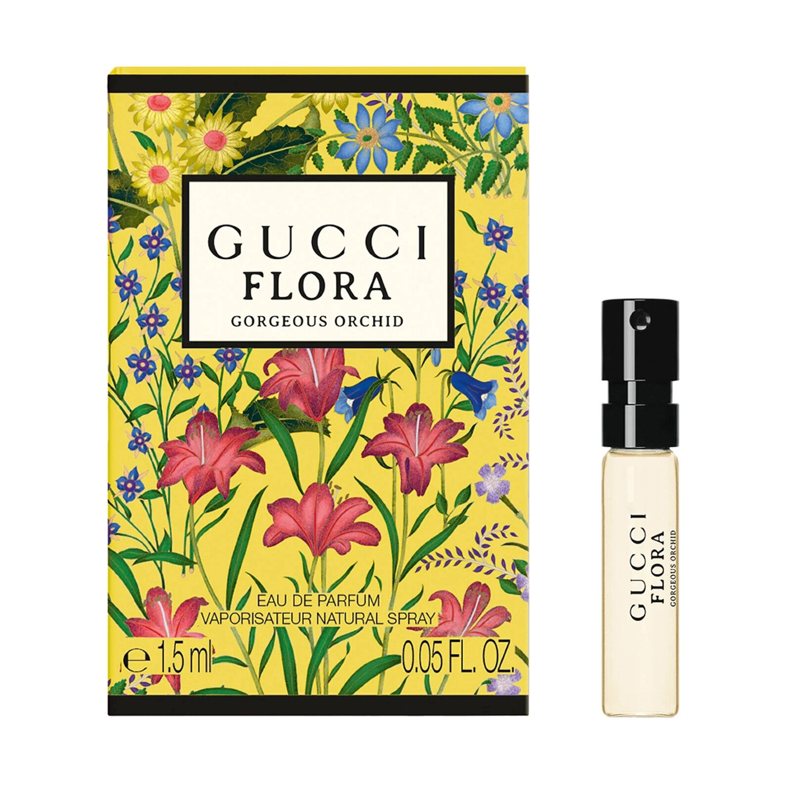 Парфюмерная вода Gucci Flora Gorgeous Orchid миниатюра 1.5 мл / Пробник духов Гуччи Флора Горджес Орхид