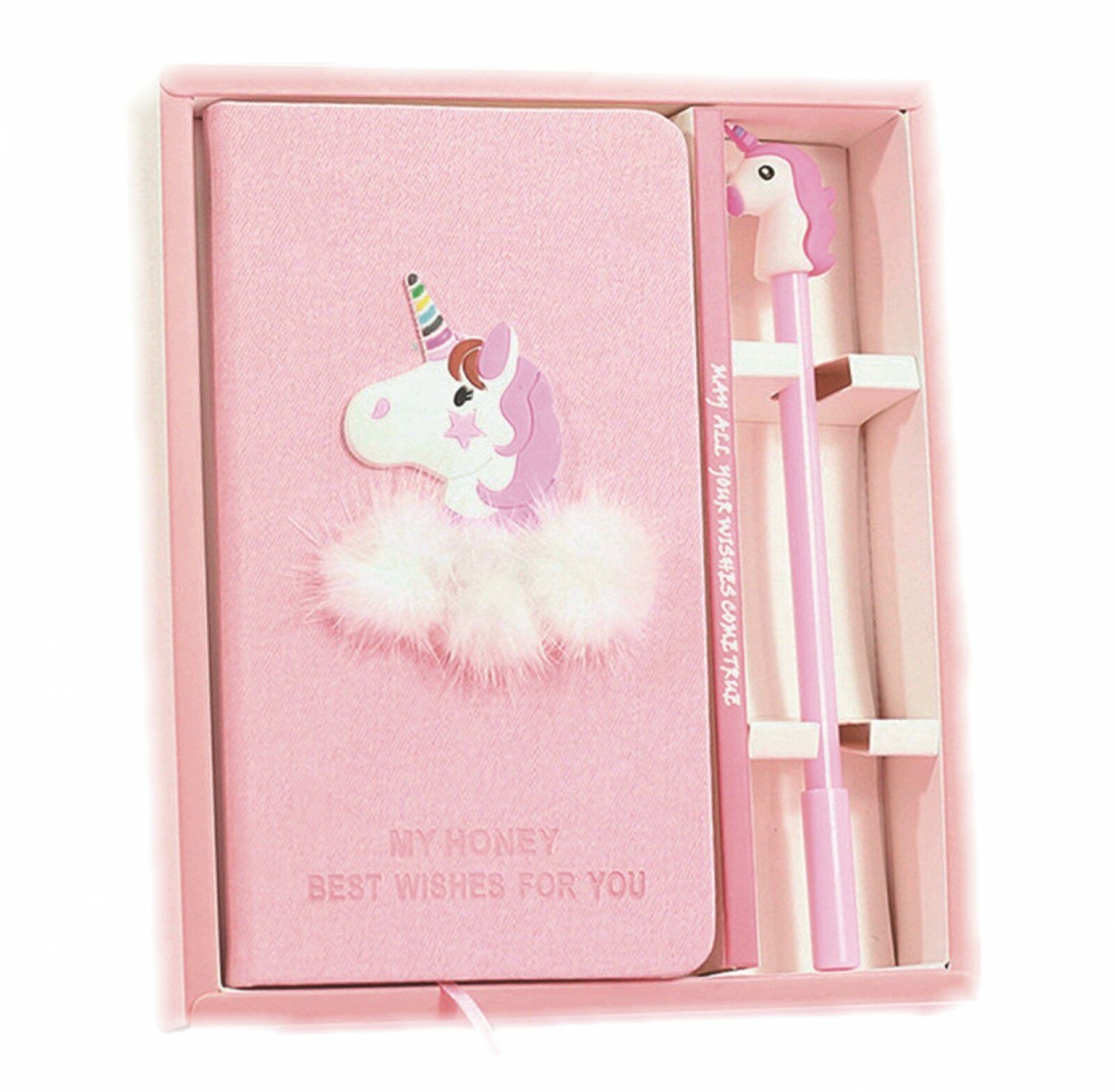 Подарочный набор MyPads F0211 розовый единорог блокнот и шариковая ручка