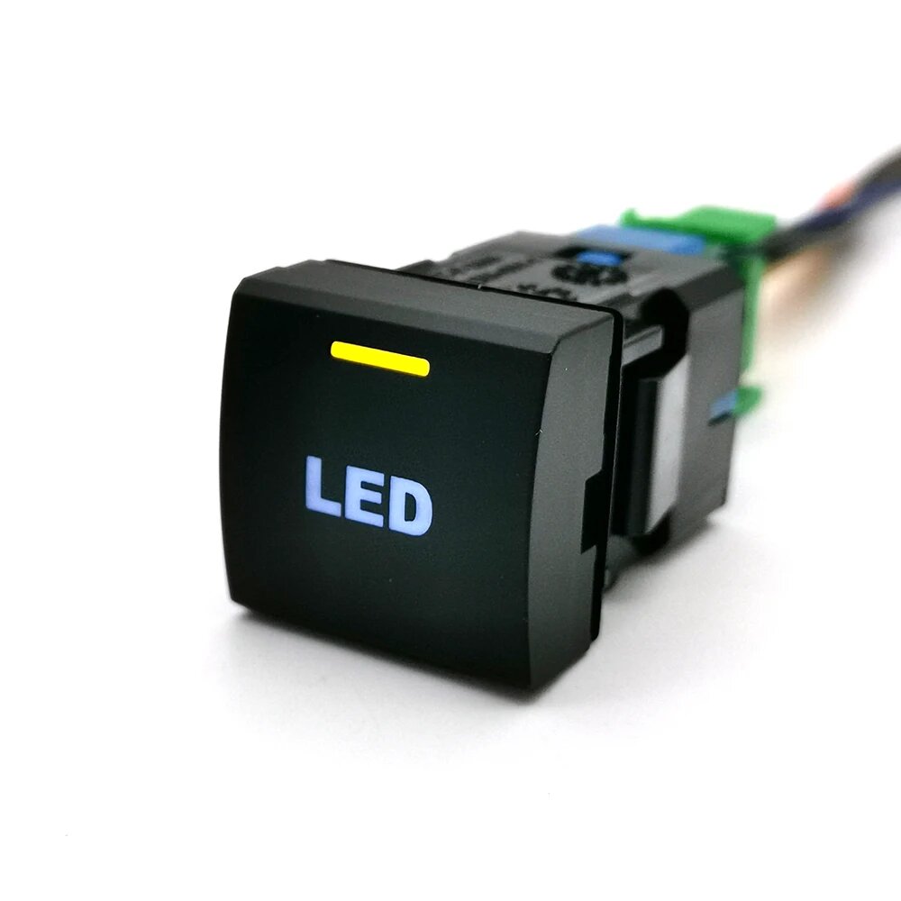 1 шт, автомобильный светодиодный DRL, радар, кнопка включения и выключения противотуманных фар, LED