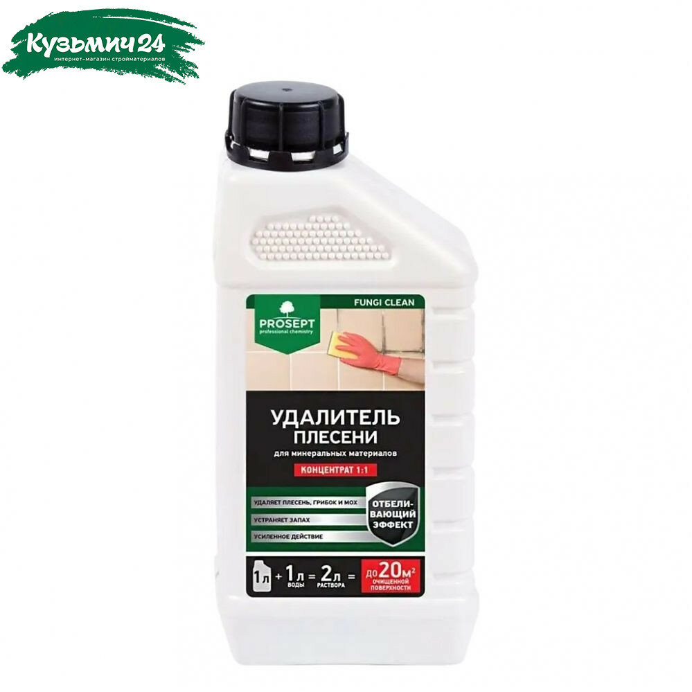 Антисептик Prosept Fungi Stop Защита от плесени, для минеральных поверхностей, концентрат, 1 л