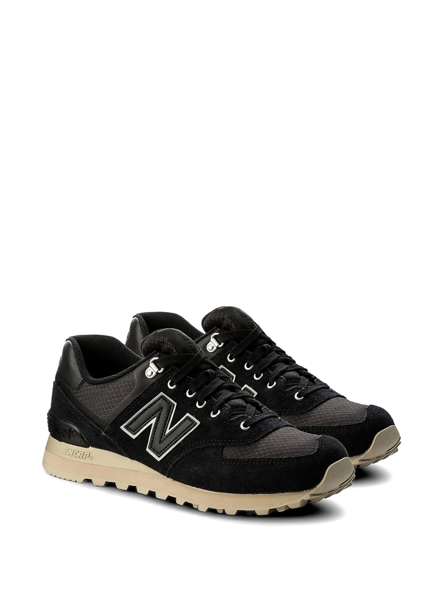 Кроссовки New Balance 574, размер 7,5 US, black/black — фото 1