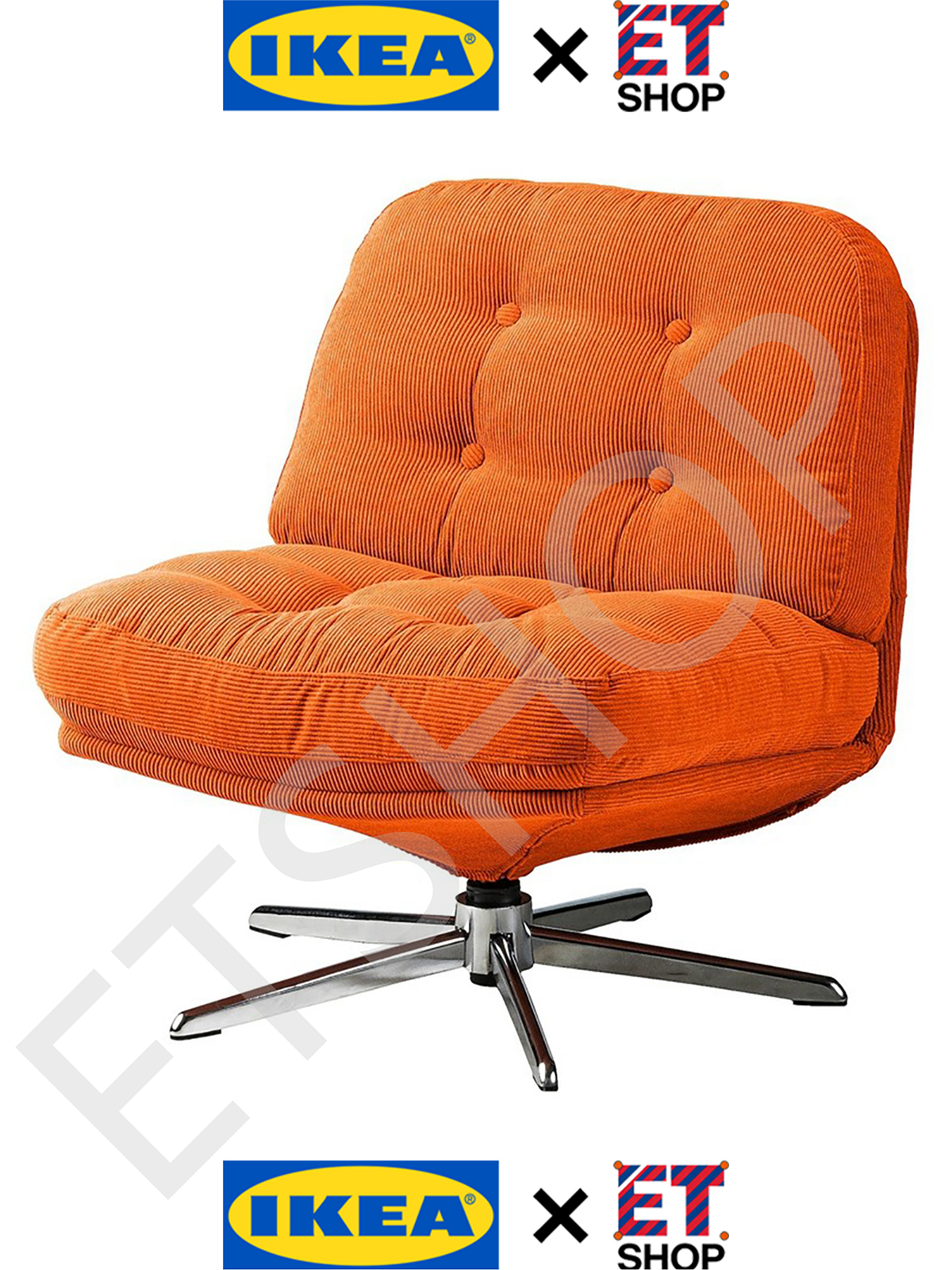 Кресло IKEA DYVLINGE с подлокотниками в стиле мид-сенчури вращающееся кресло для отдыха для малогабаритных квартир