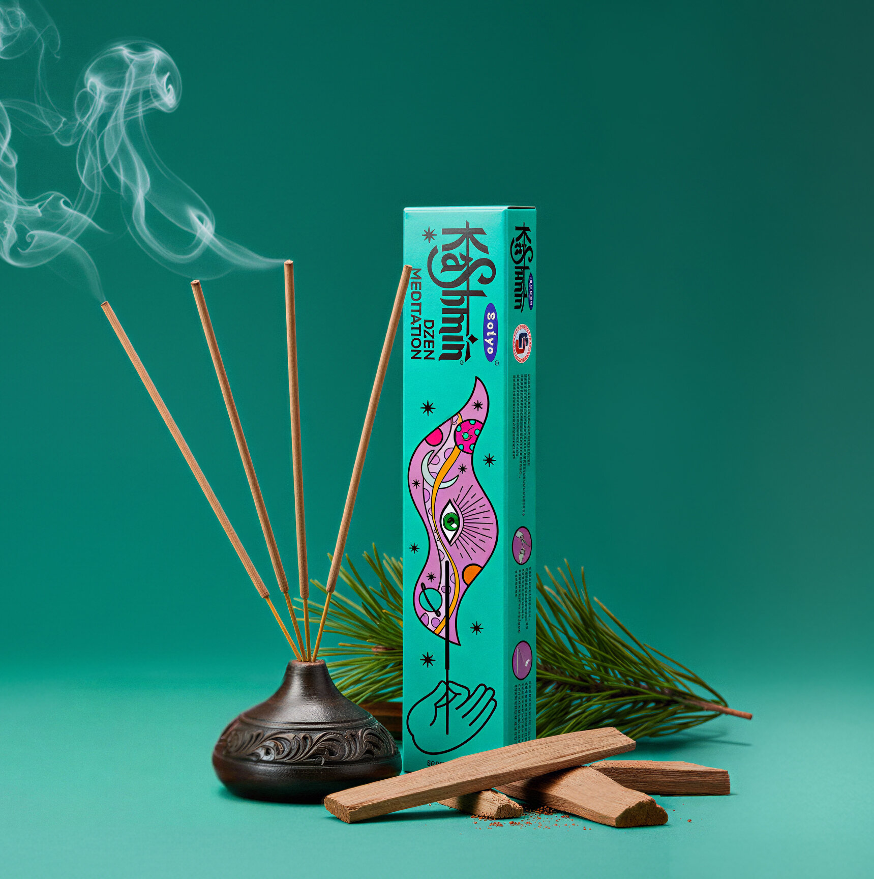 Kashmin DZEN MEDITATION Incense, Satya (Благовония Кашмин дзен медитация, Сатья), 15 г.