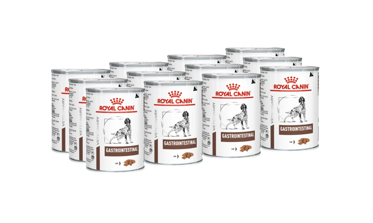 Влажный корм для собак Royal Canin Gastro Intestinal, при болезнях ЖКТ 1 уп. х 12 шт. х 400 г
