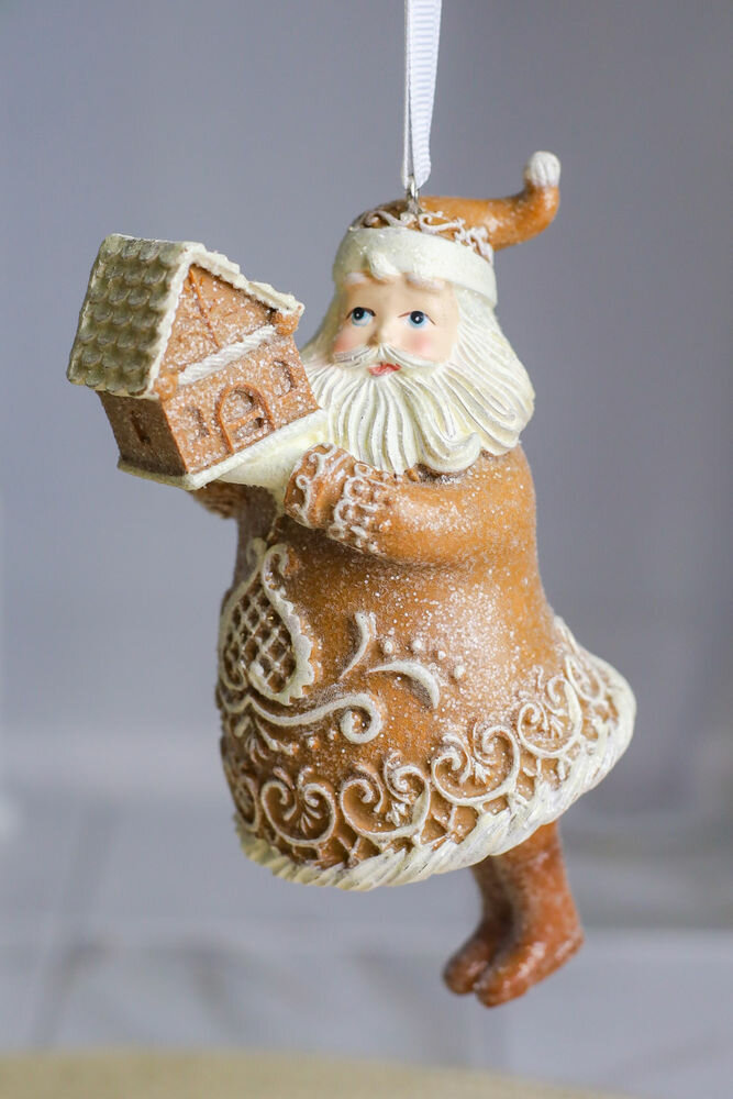 Ёлочная игрушка санта пряникус, полистоун, 8х13 см, Кэминг (Kaemingk) 530740-1