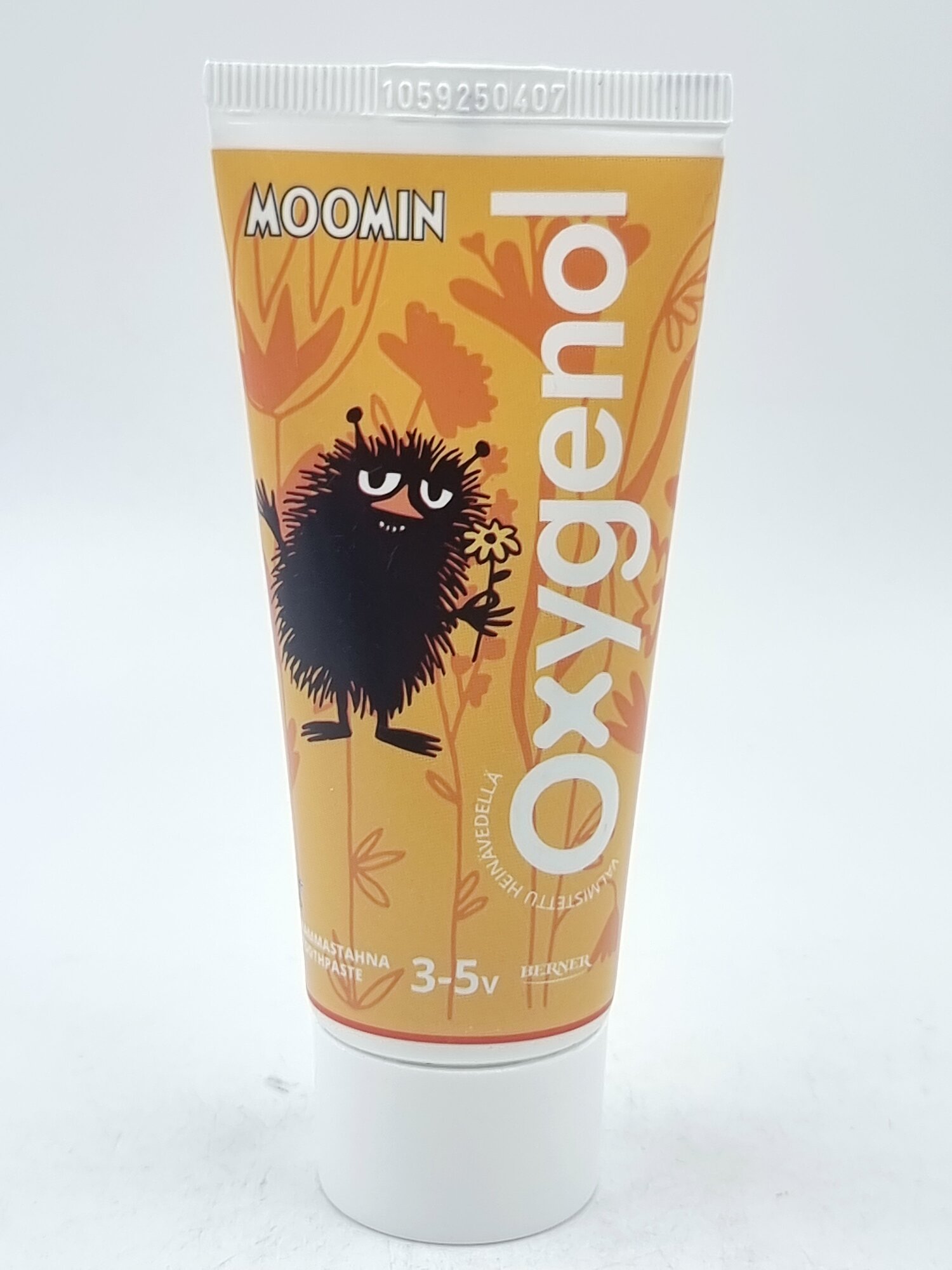 Детская зубная паста с фтором фруктовый вкус Moomin 3-5 лет OXYGENOL 50 мл (1 шт.) (Из Финляндии)