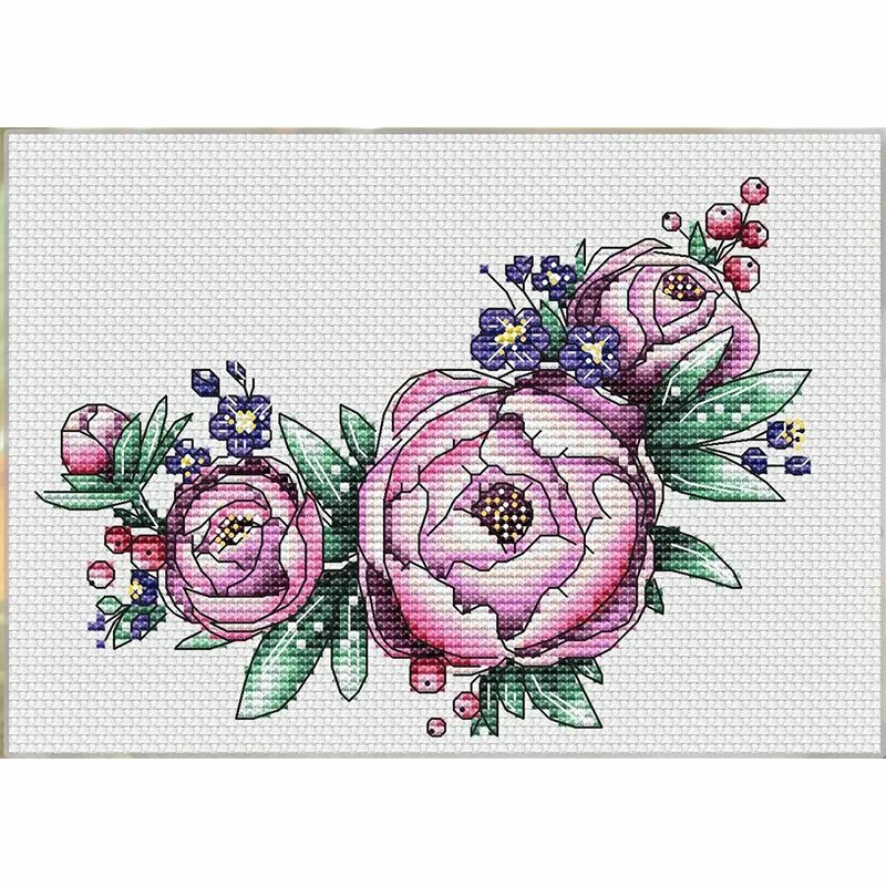 Набор для вышивки крестом XIUSPRING, картина, 100% хлопок, белый 18ct white