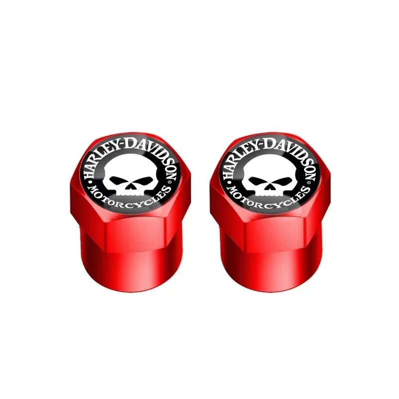 2 шт. крышки клапанов мотоцикла, колпачки для Harley Davidson Красный, A red