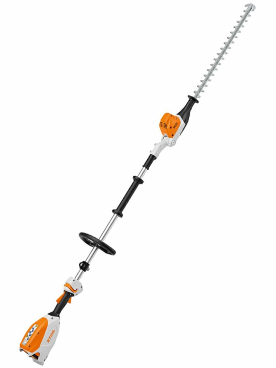 Кусторез аккумуляторный Stihl HLA 66, 36 В, 50 см, Li-lon, регулируемая длина штока, без АКБ и ЗУ, оранжевый/черный