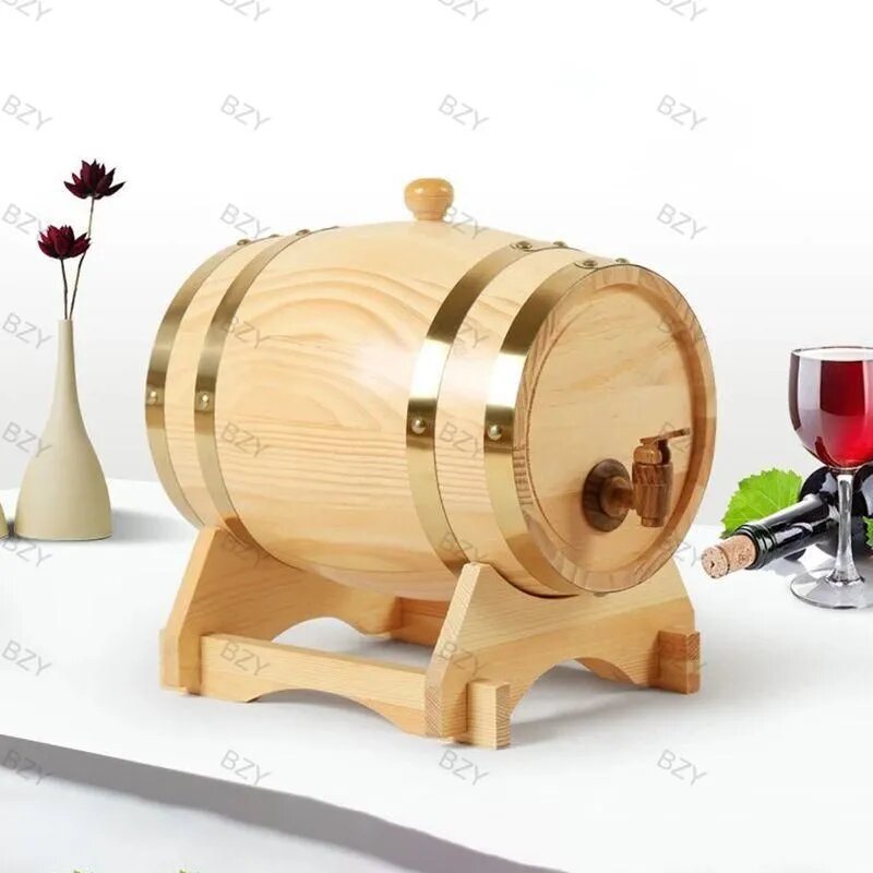 Бочка Дубовая Для Самогона, 10 литров, для хранения и выдержки вина